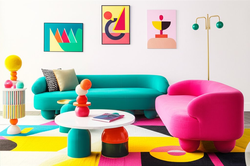 Memphis Design: Bold Colors & Shapes | doricsouth.com | Doric South ...